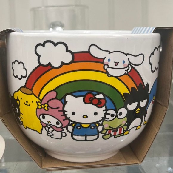 Hello Kitty | Dining | Hello Kitty And Friends Rainbow Ceramic Bowl And ...